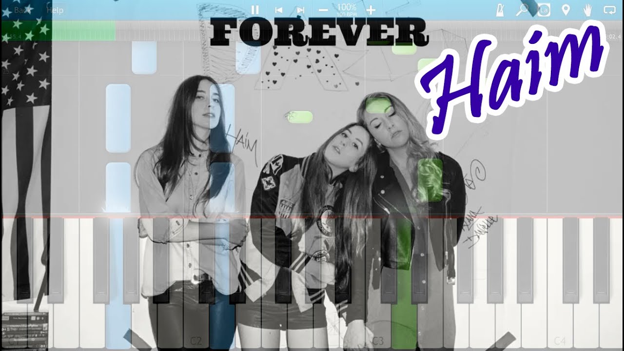 Haim - Forever [Piano Tutorial] Synthesia - YouTube