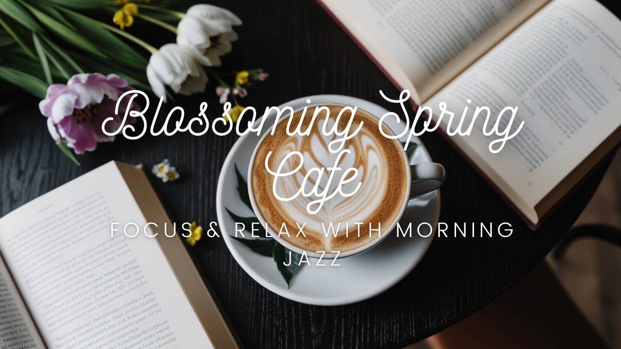 Blossoming Spring Cafe | Focus & Relax with Morning Jazz🌷☕ #cafemusic # ...