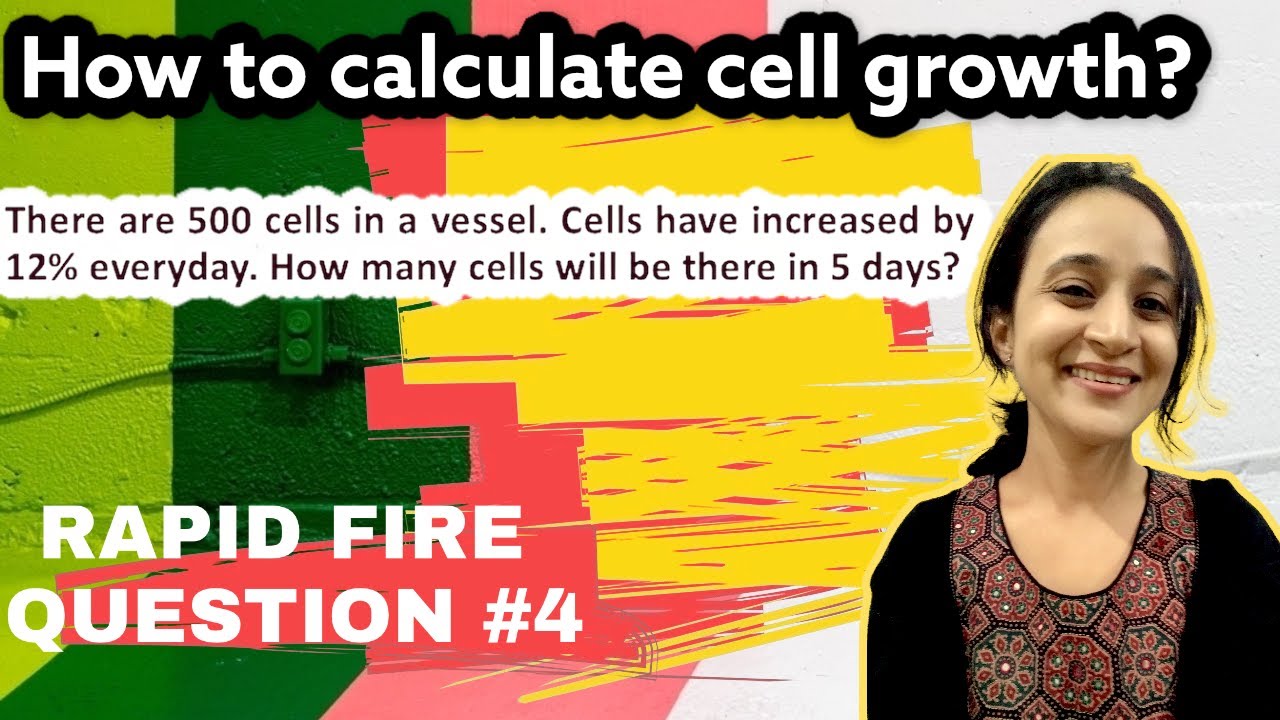 How to calculate cell growth? Rapid fire Q.4 | Simple formula | Easy to ...