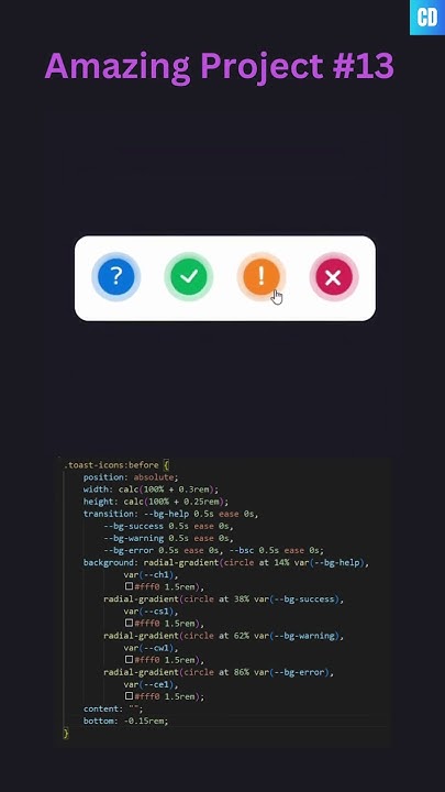 Toast Notification using HTML & CSS - YouTube