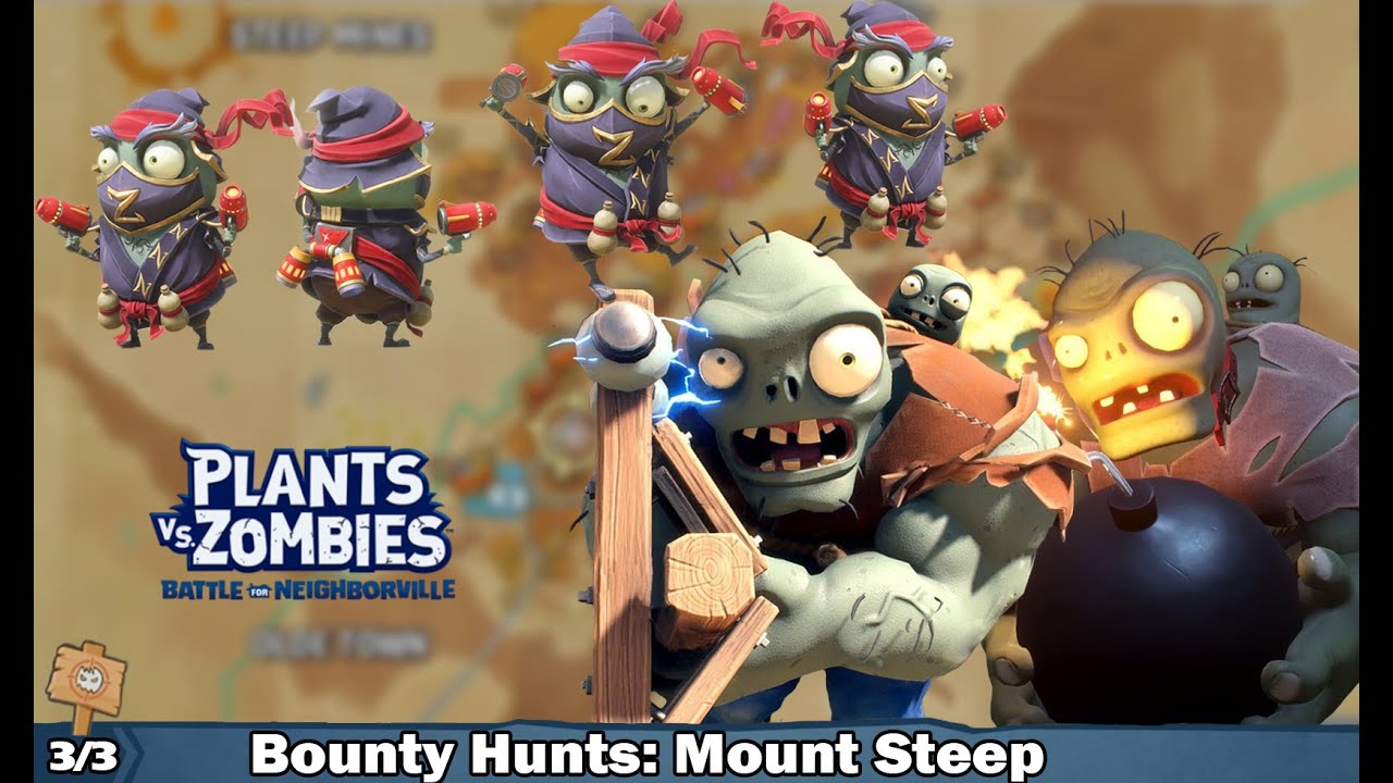 **ALL BOUNTY HUNTS** MOUNT STEEP - Plants vs Zombies - BFN - YouTube
