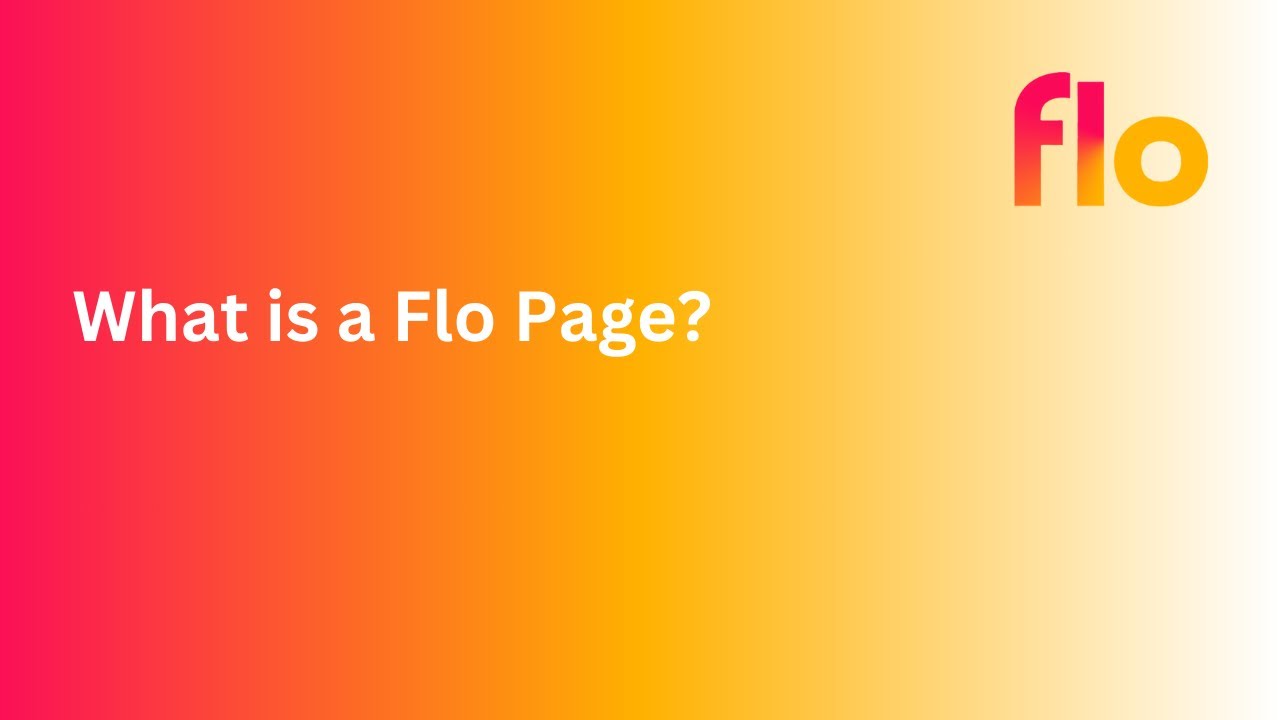 What is a Flo Page? - YouTube