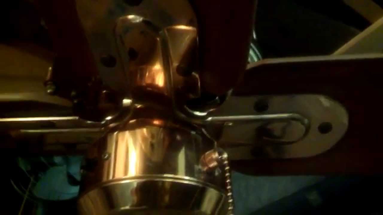 Modern Fan Co Industry Ceiling Fan in polished copper (Fan #1) - YouTube