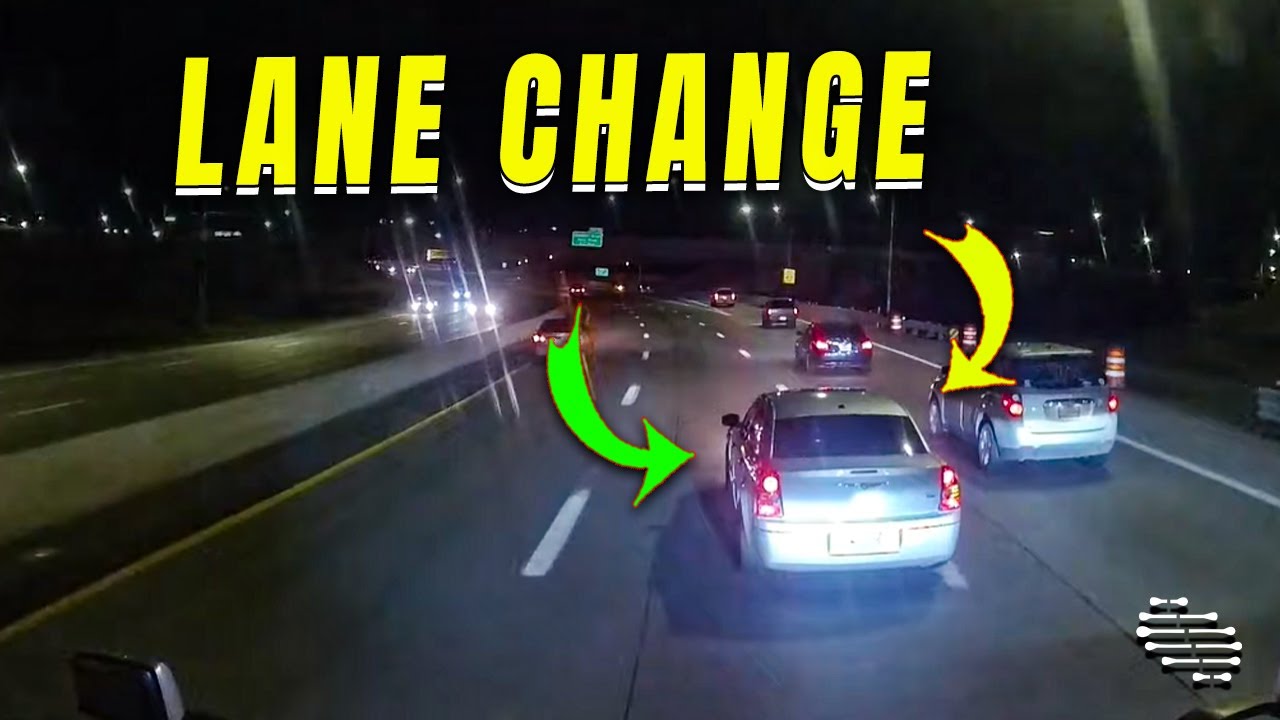 Car Attempts Last-Second Lane Change in Front of Semi-Truck - YouTube