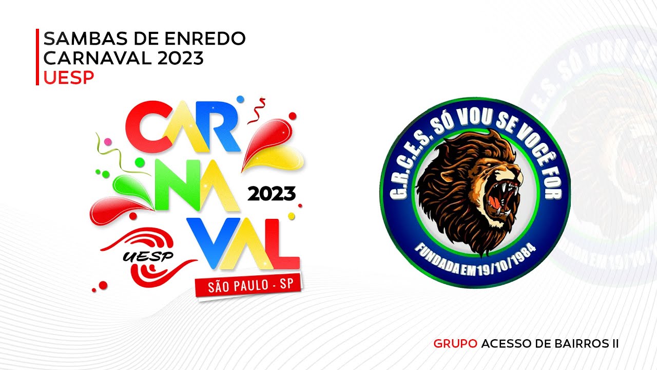 SÓ VOU SE VOCÊ FOR - CARNAVAL 2023 - UESP - YouTube