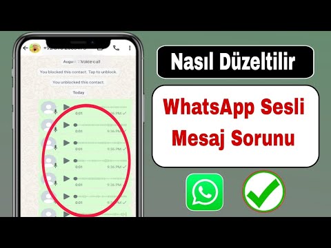 WhatsApp Sesli Mesaj Sorunu Nasıl Düzeltilir (Yeni 2024) | WhatsApp Sesli Mesaj Sorunu