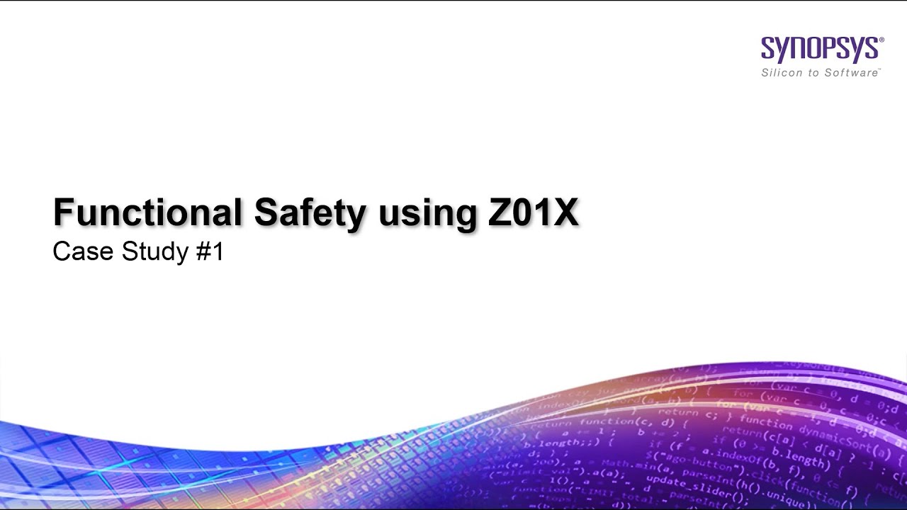 [Synopsys tool 강좌] Z01X for FuSA ( Case Study) - YouTube