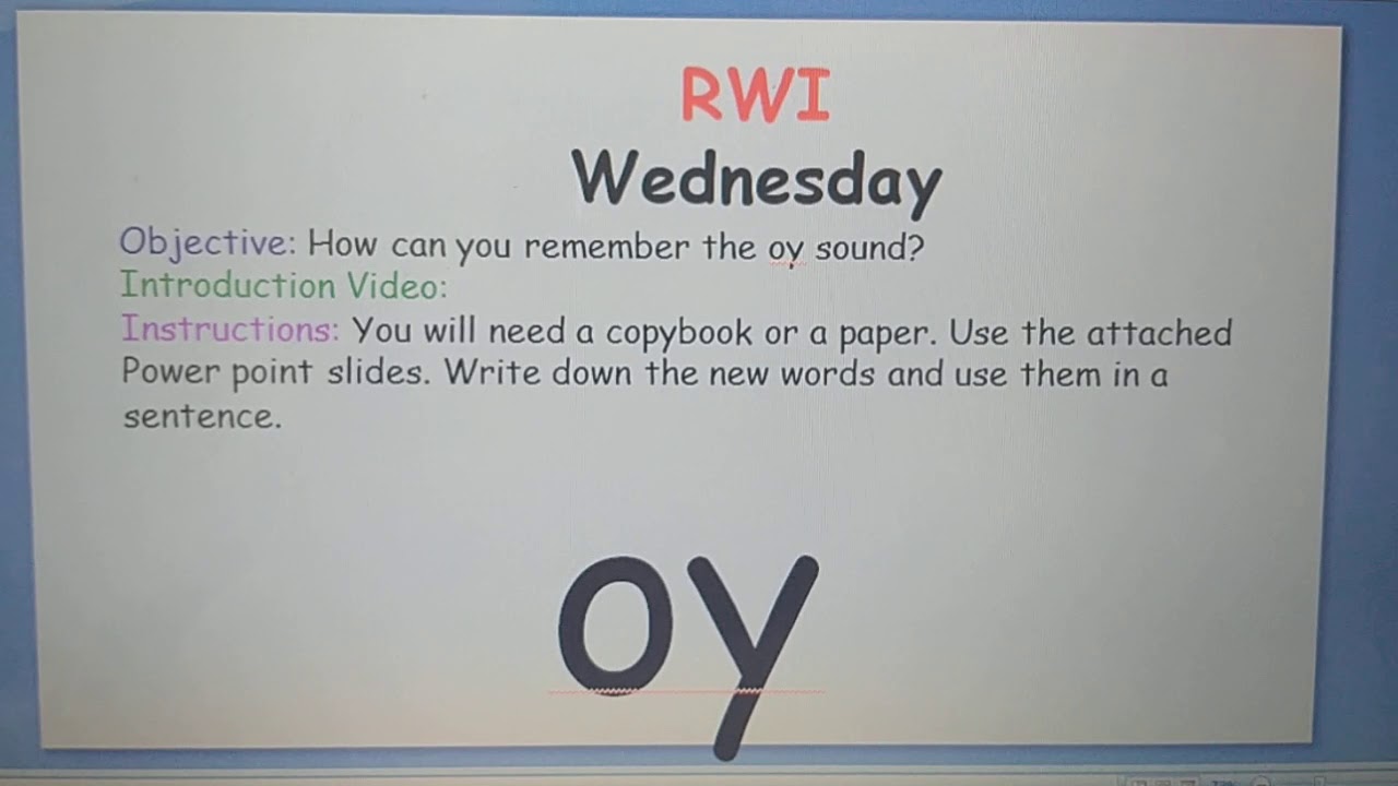 KG 2 RWI Wednesday 3 - YouTube