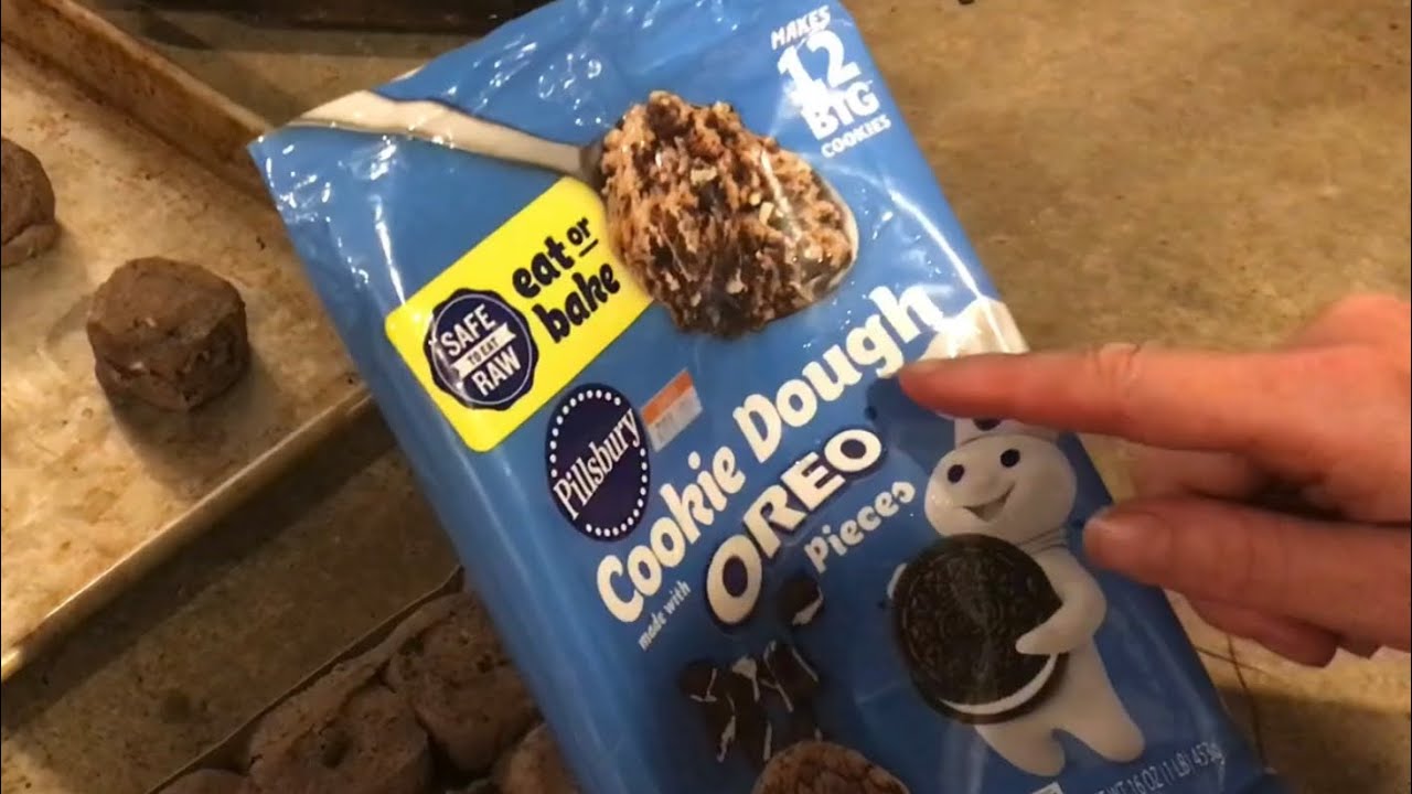 (REVIEW) pillsbury “ready to bake” cookie dough oreo cookie pieces ...