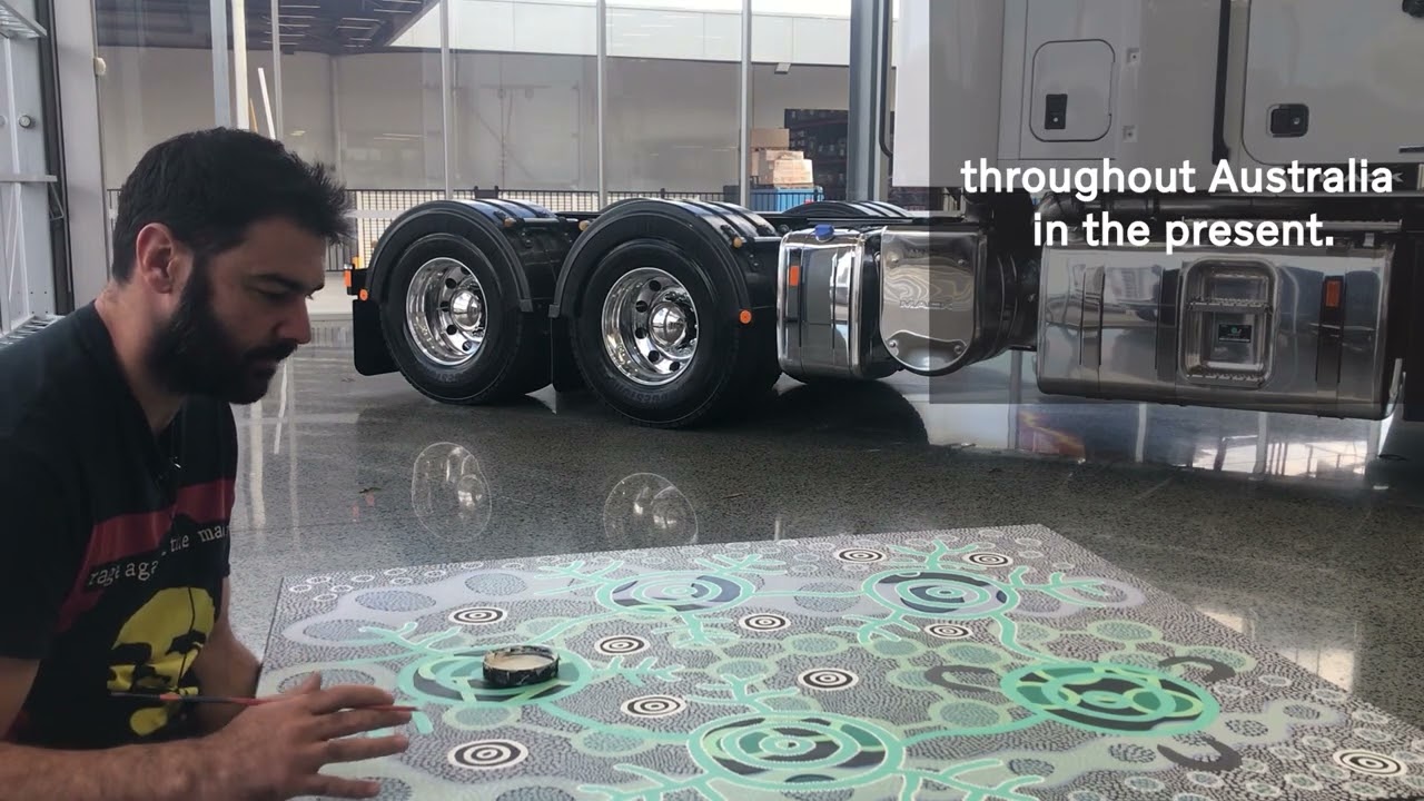 Artist Jacob Sarra's piece for Volvo Group Australia - YouTube