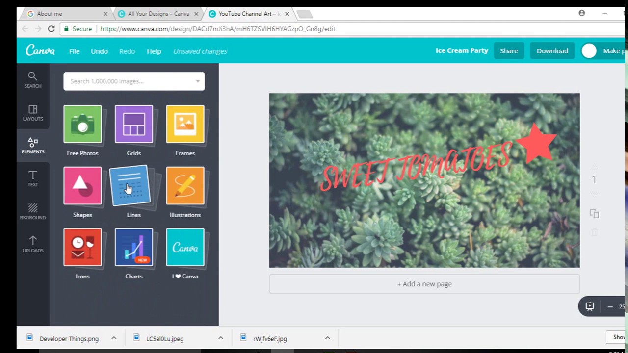 How to create Youtube Channel Art | Canva | 2017 | Beautiful Youtube ...