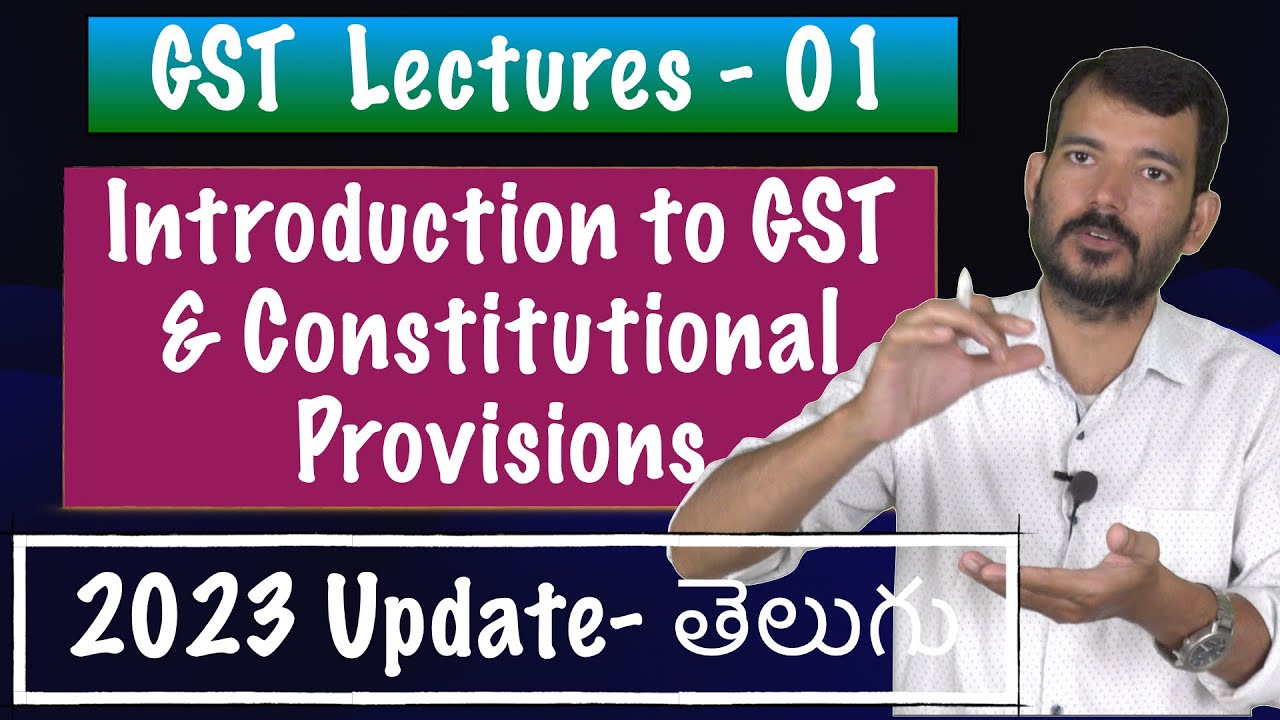 GST Day 1 | Introduction and Constitutional Provisions | CA CS CMA Nov ...