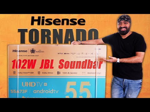 HISENSE TORNADO TV 55 inch with 102W JBL Soundbar | UNBOXING & REVIEW 🔥