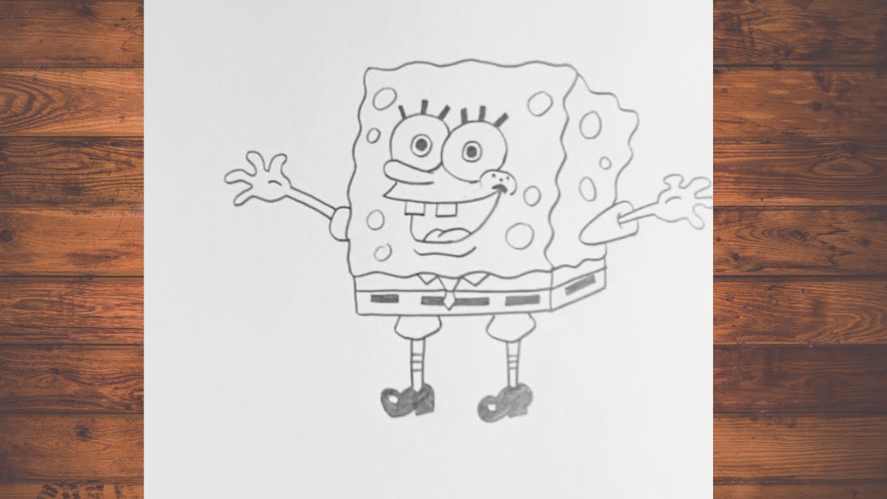 How to Draw SpongeBob SquarePants | Step-by-Step Tutorial for Beginners ...