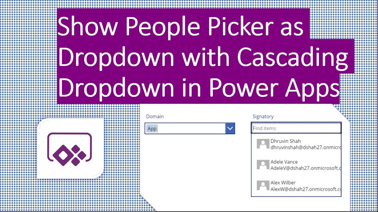 Show People Picker as Dropdown based on selected value from other ...
