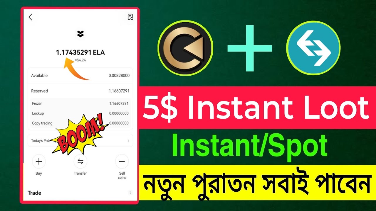 Instant 5$ Loot Offer || Daily Instant Up To 50 BGB || FCFS 1000 User ...