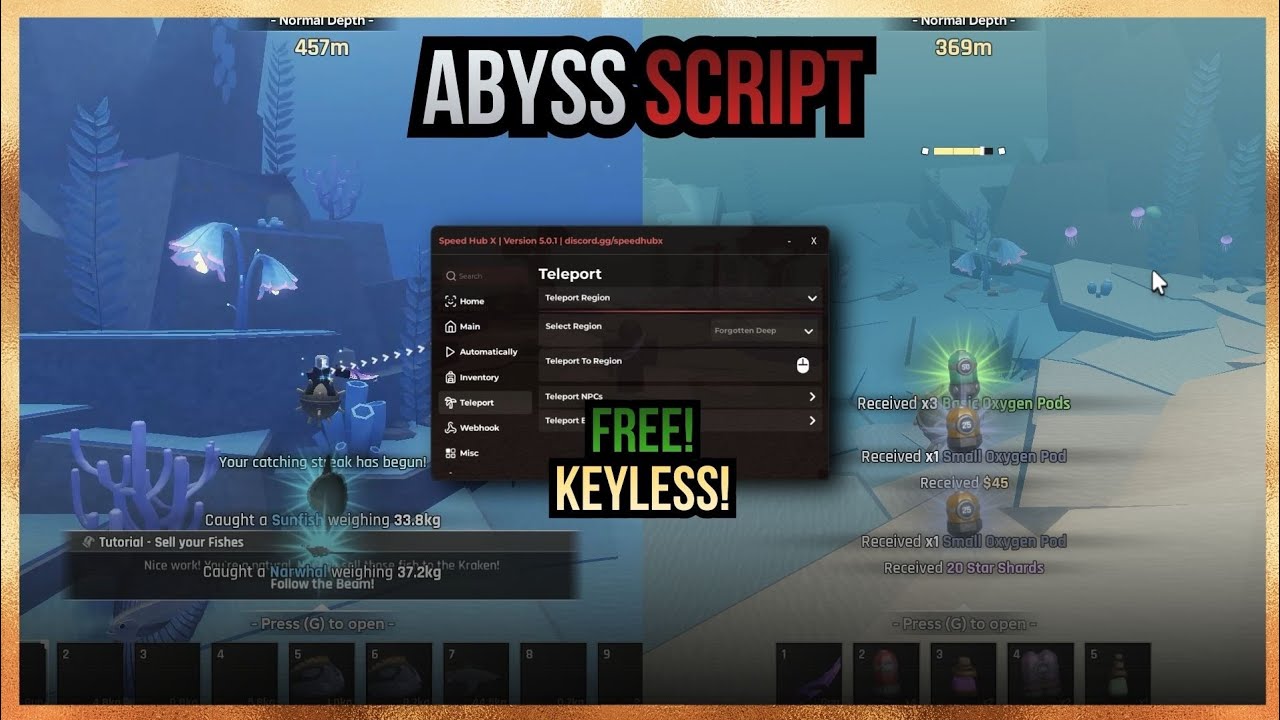 INF OXYGEN! Equip Any Gun & Tubes, Instant Auto Fish, & More Feature ...