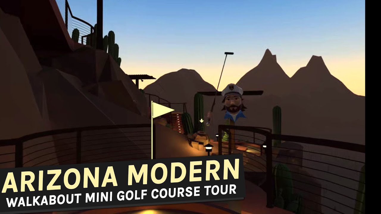 Arizona Modern: Walkabout Mini Golf Night Course Tour With Half Pipes ...