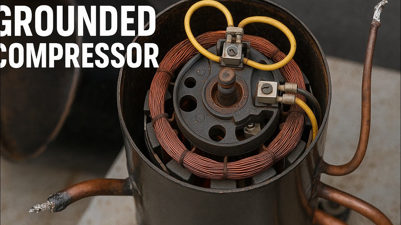 How to Replace a Grounded Compressor | Pro HVAC Tutorial 🧊 Katy AC ...