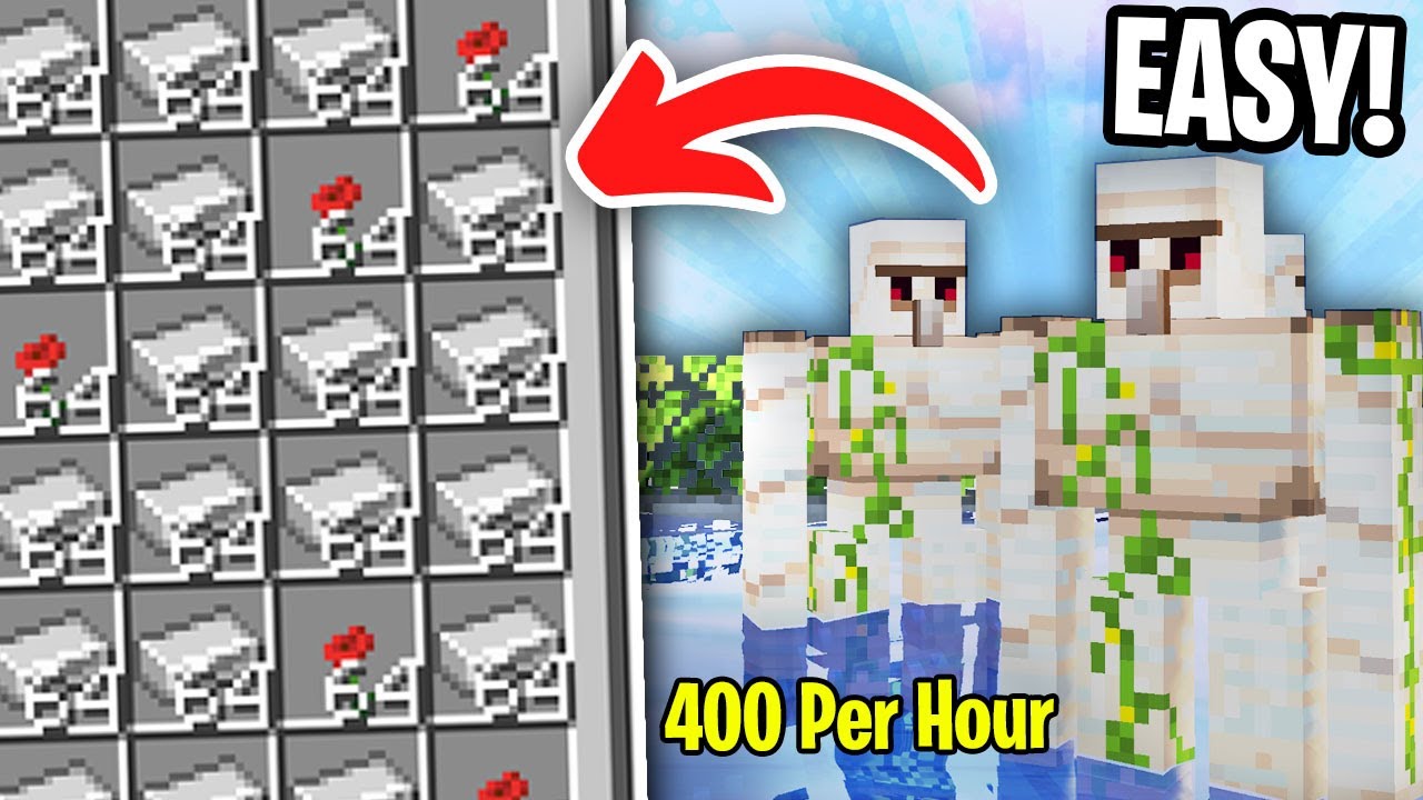 Minecraft Iron Farm Tutorial | Easy, Efficient, Compact! - YouTube