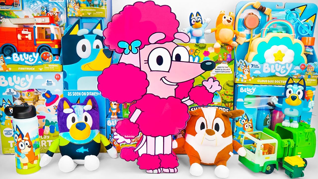 Bluey Toy Collection Unboxing Review 🐾 Mystery CoCo Box 🎀 Cute Bluey ...