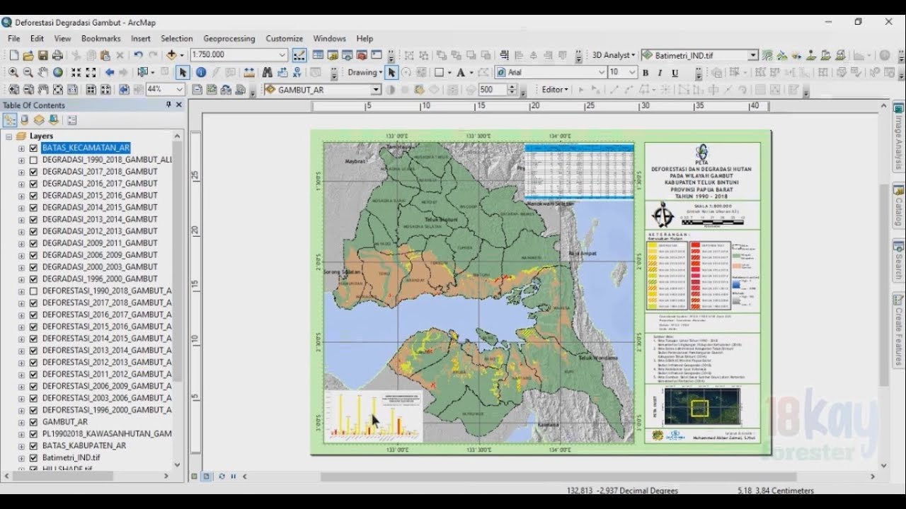 Tutorial Pembuatan PETA 4: DEFORESTASI & DEGRADASI HUTAN PADA WILAYAH ...