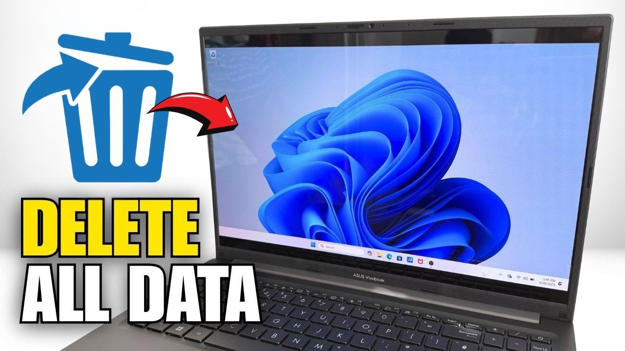 How To Delete All Data From Laptop In Windows 11 - YouTube