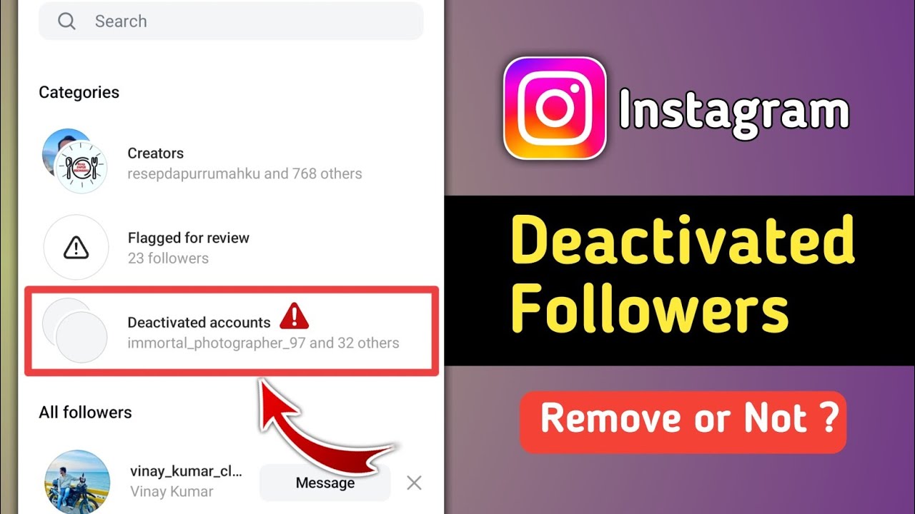 What is Instagram Deactivated Accounts Followers - YouTube