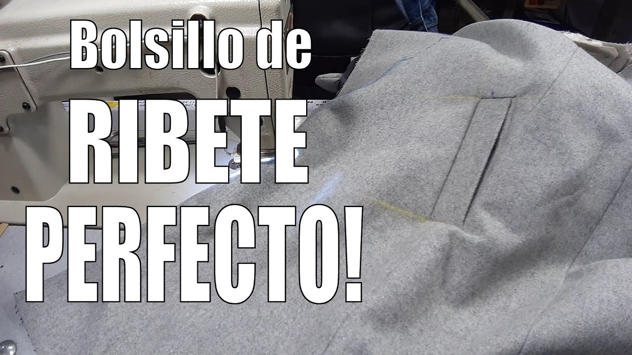 Cómo hacer un BOLSILLO de RIBETE PERFECTO, paso a paso - YouTube