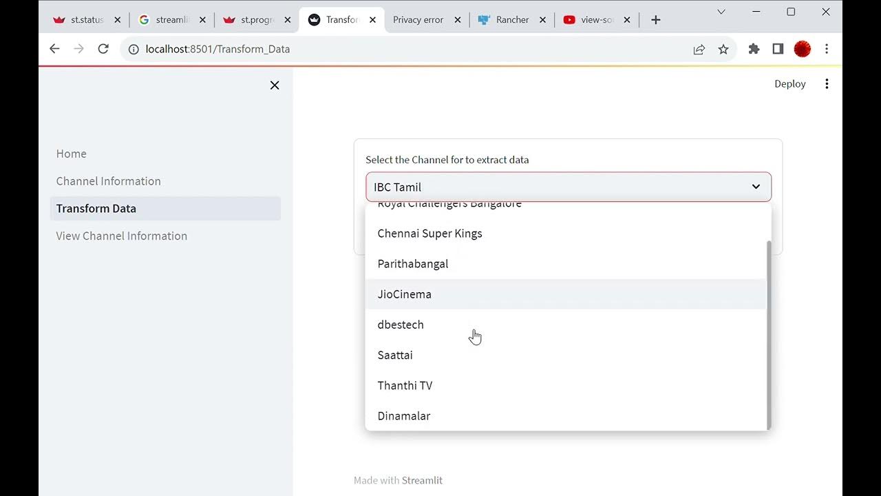 Youtube Data Harvesting With Streamlit Demo Part 2 - YouTube