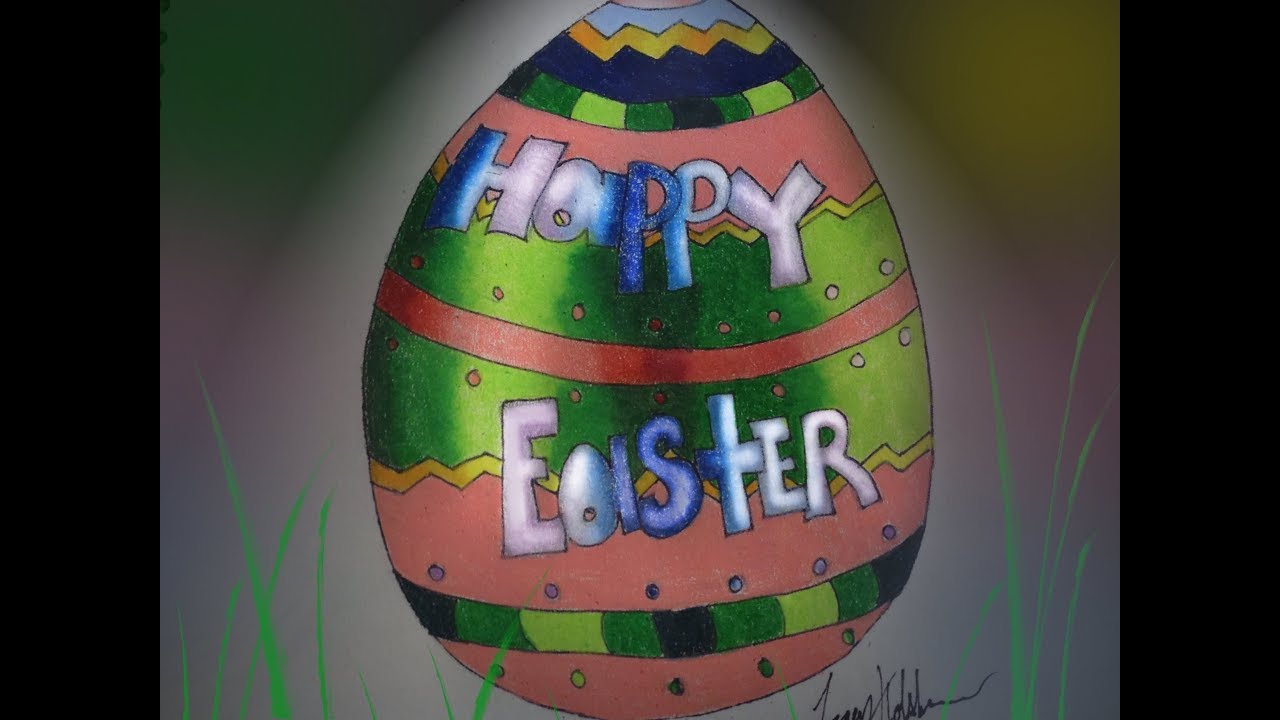 Easter Egg Speed Drawing - Holiday Special #IAmACreator - YouTube
