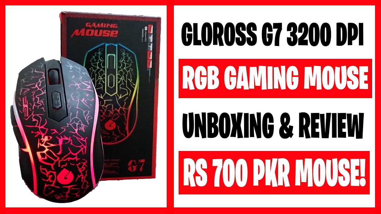 Gloross G7 Gaming Mouse Unboxing & Review - Cheap RGB Gaming Mouse ...
