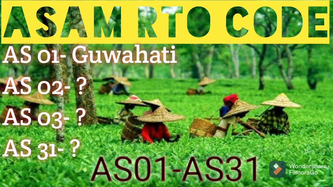 Asam RTO Code |for vehicles registration| - YouTube