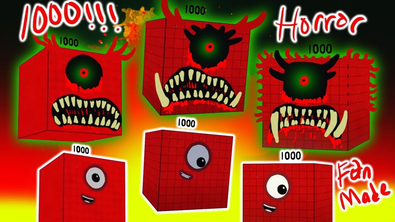 Numberblocks New 100010001000 As Horror Version Fanmade - YouTube