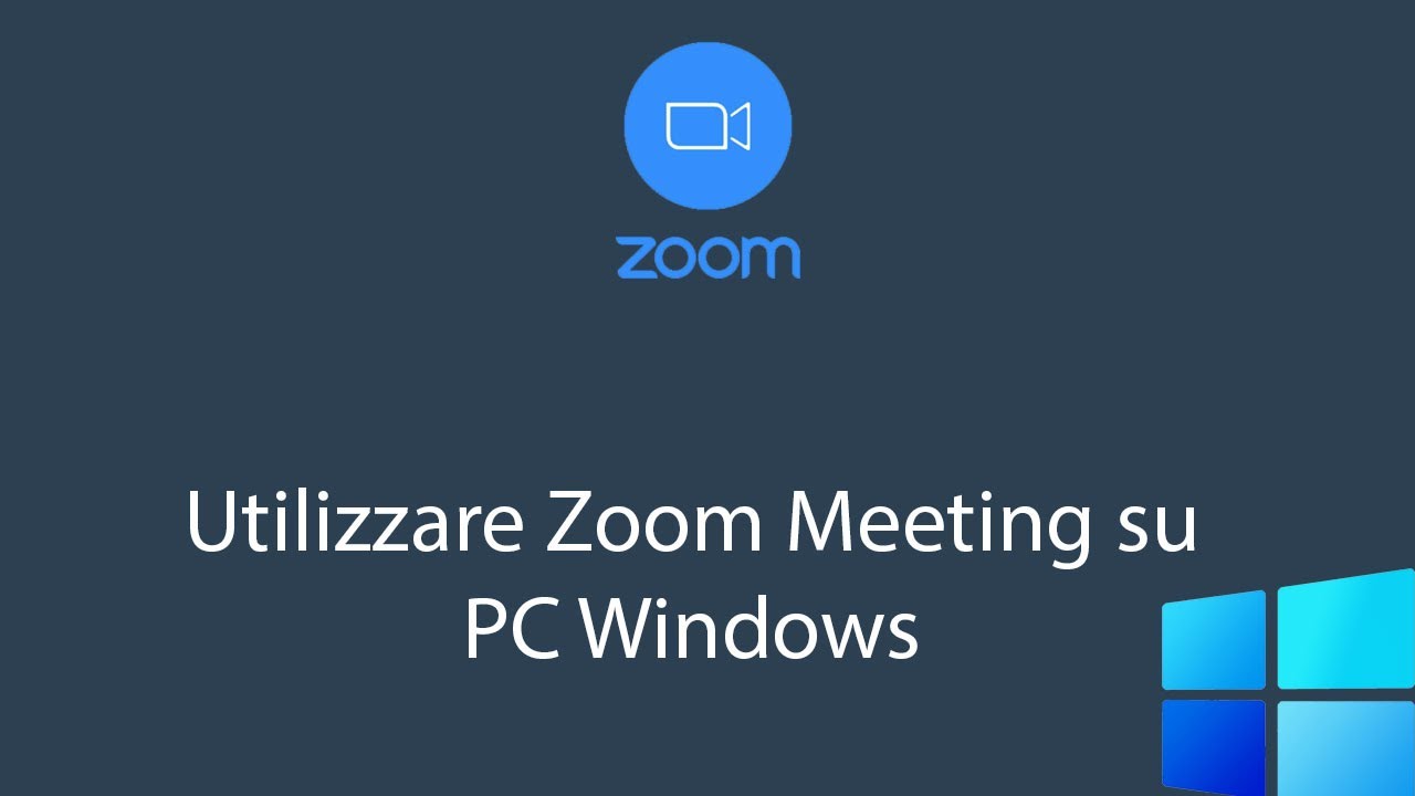 Utilizzare Zoom Meeting con PC Windows - YouTube