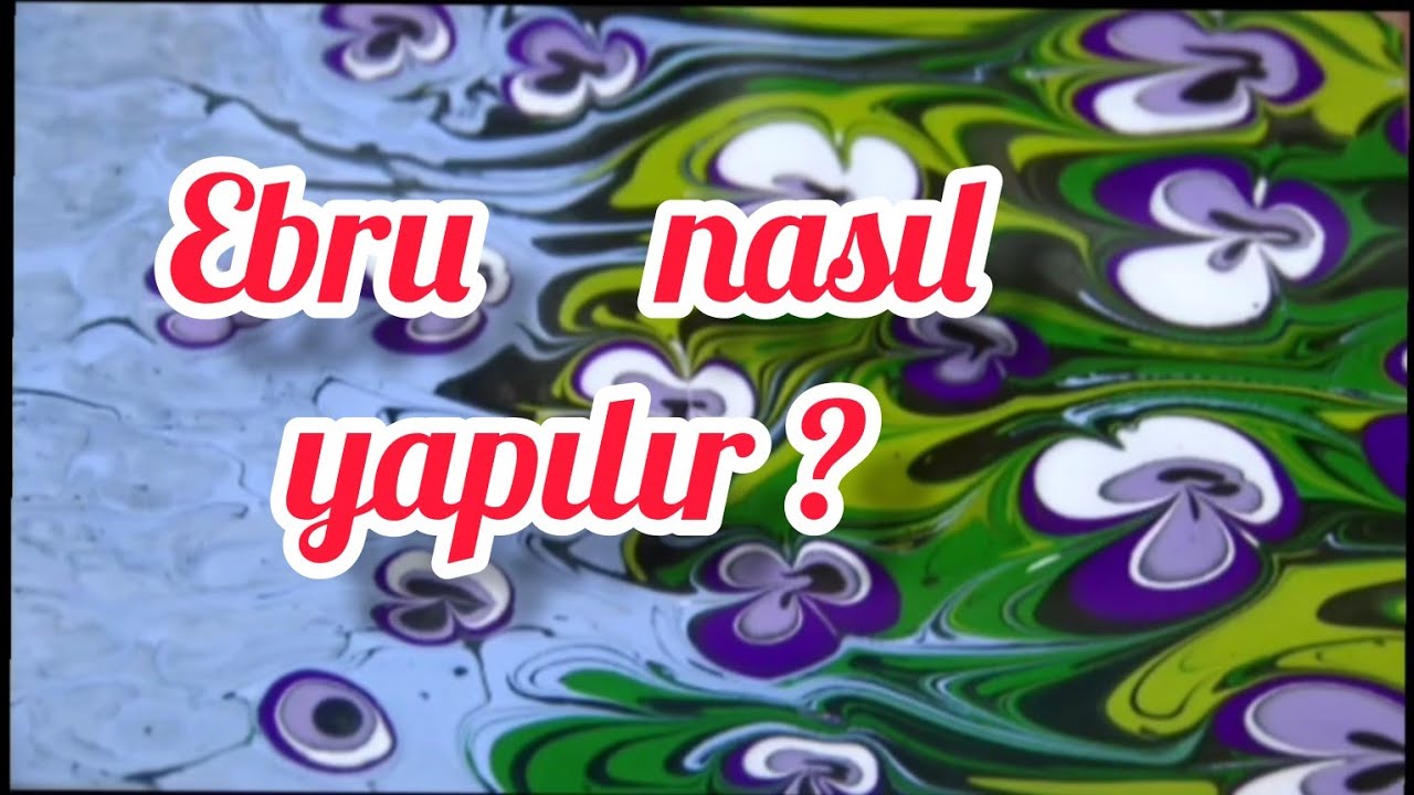 Ebru nasıl yapılır ? / ebru yapımı / ebru yapımı teknikleri - YouTube