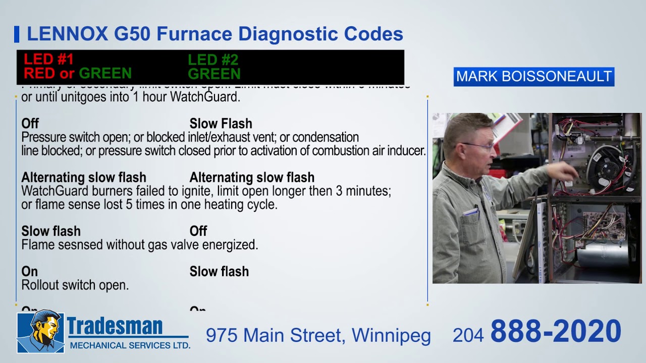 Lennox G50 Furnace Fault Codes YouTube Lennox G50 Furnace Fault Codes YouTube