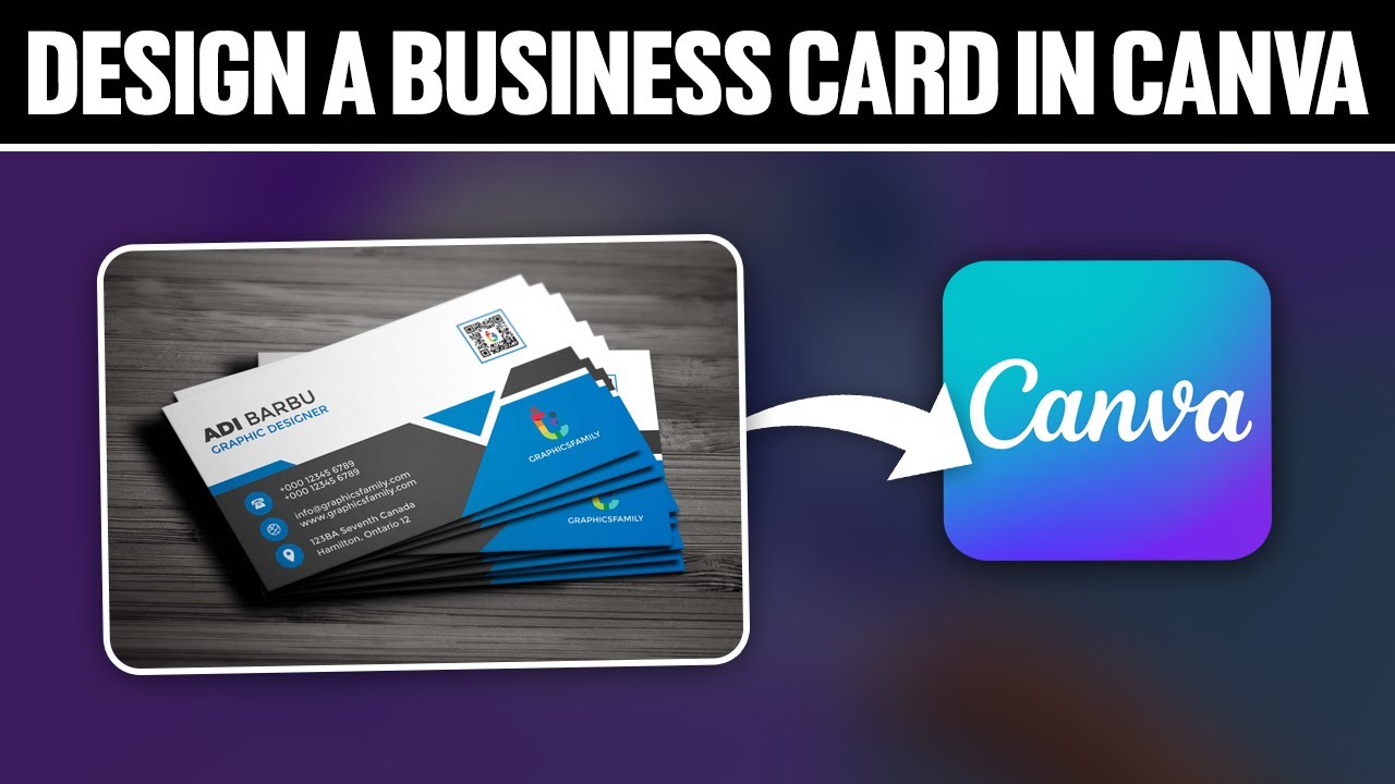 How To Design a Business Card in Canva For Beginners 2025! (Full ...