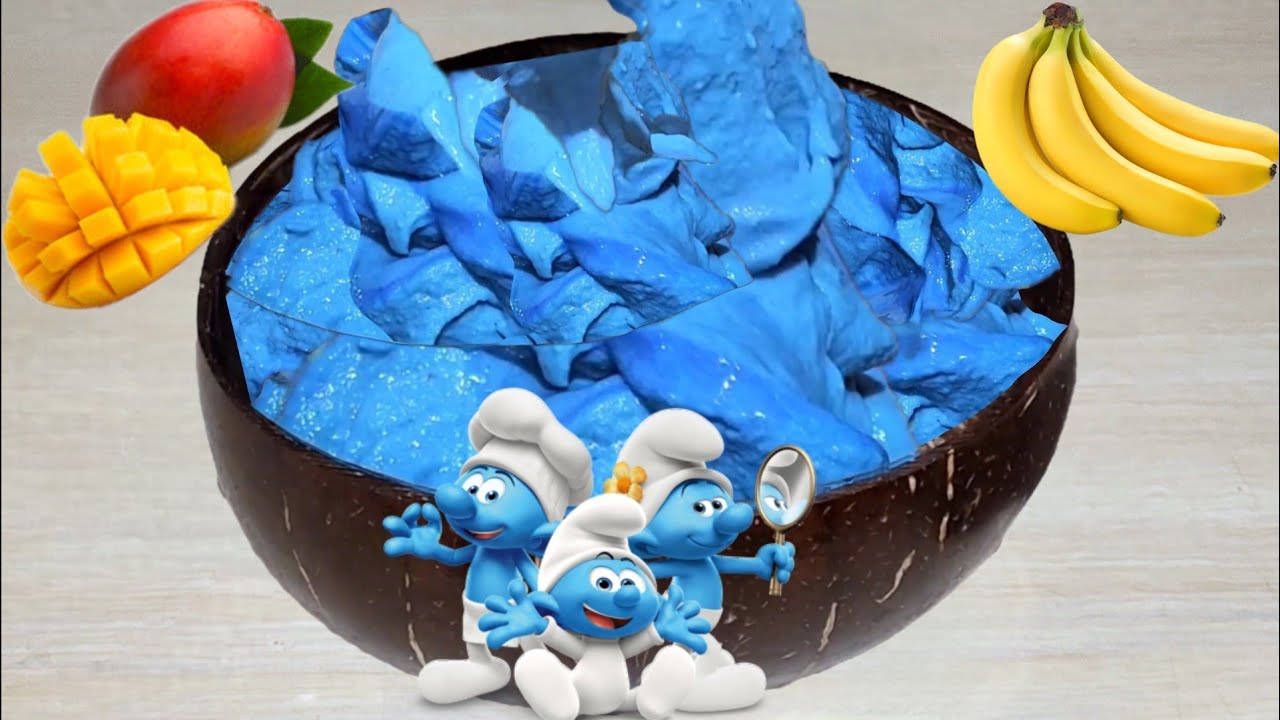 SMURFS THICK & CREAMY ICE-CREAM EXOTIC BLEU SAPPHIRE OCEAN SMOOTHIE ...