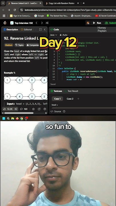 Episode 12 | Coding everyday until I get a job #job #coding #leetcode #dsa - YouTube