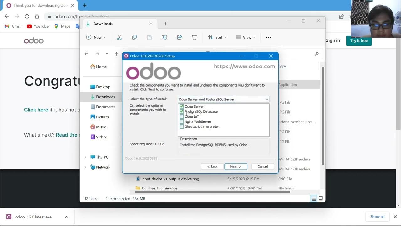 cara install odoo 16 dan modulnya di windows 11 - YouTube