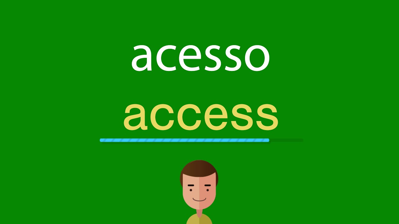 Como dizer acesso em inglês - YouTube