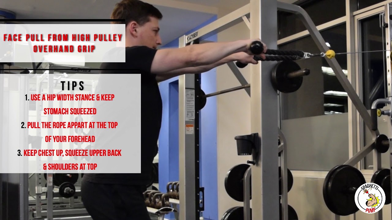 Face Pull from High Pulley - Overhand Grip - YouTube