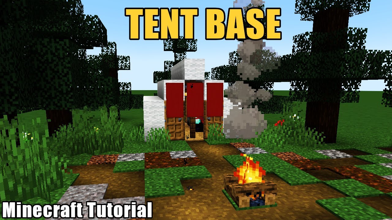TENT BASE FOR FIRST DAY in MINECRAFT | MINECRAFT TUTORIAL 🏡 - YouTube