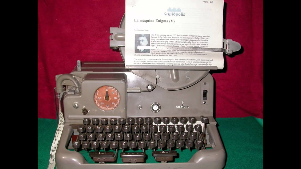 MAQUINA ENCRIPTADORA MUSEO TELEFONO HISTORICO - YouTube