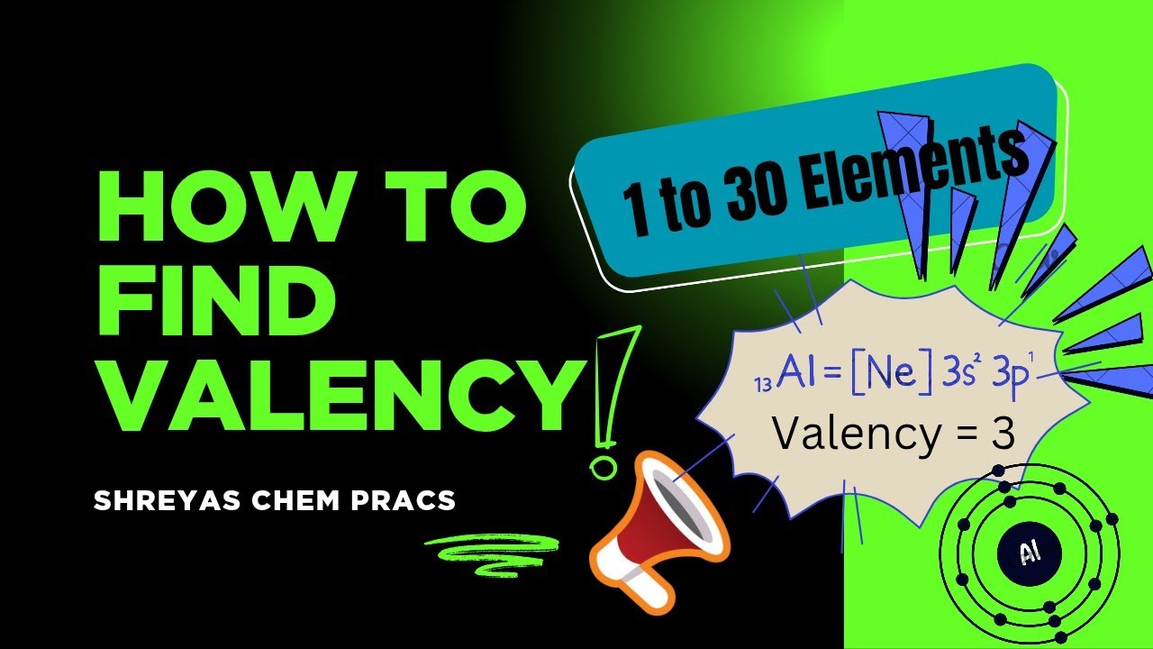 Valency Calculation Methods Explained (How to Calculate Valency) - YouTube