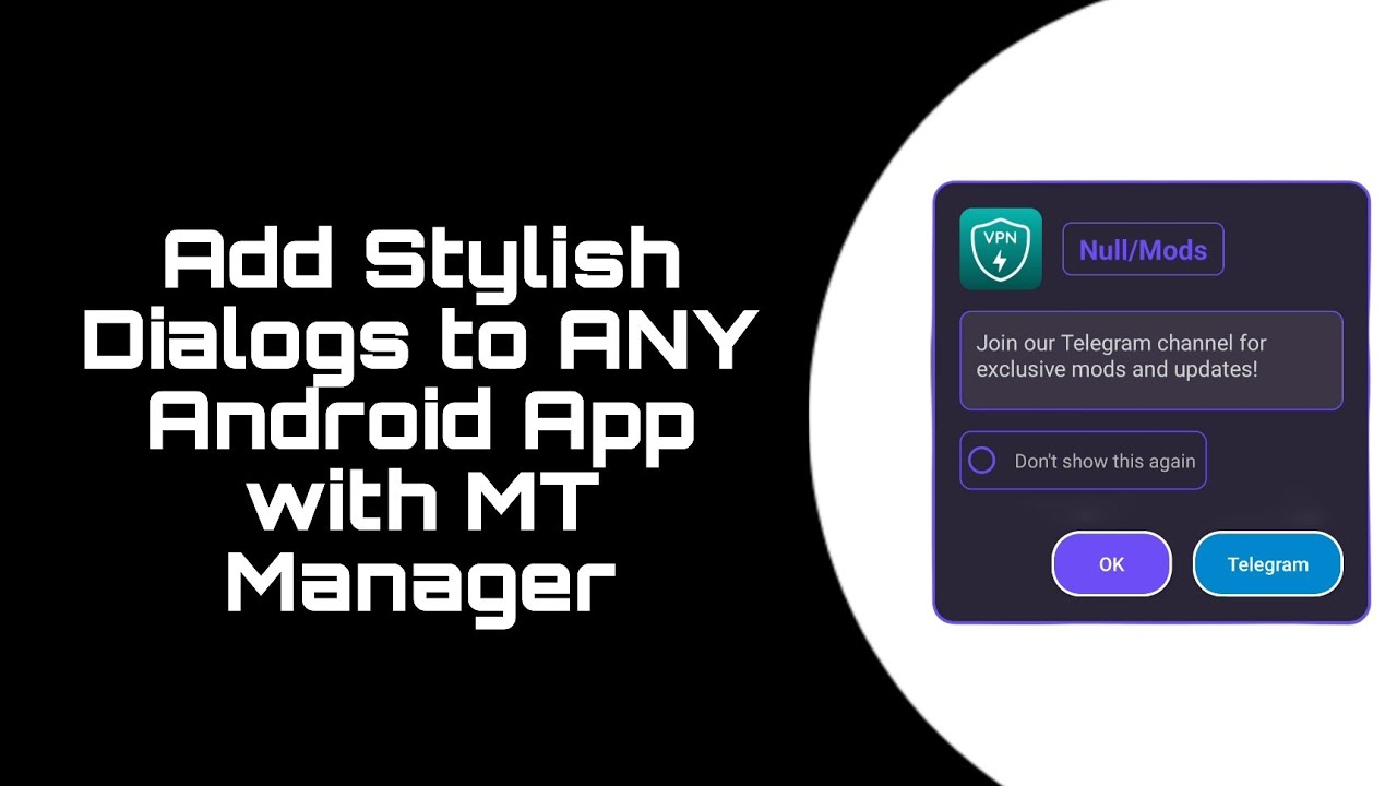 Add Stylish Dialogs to ANY Android App with MT Manager - YouTube