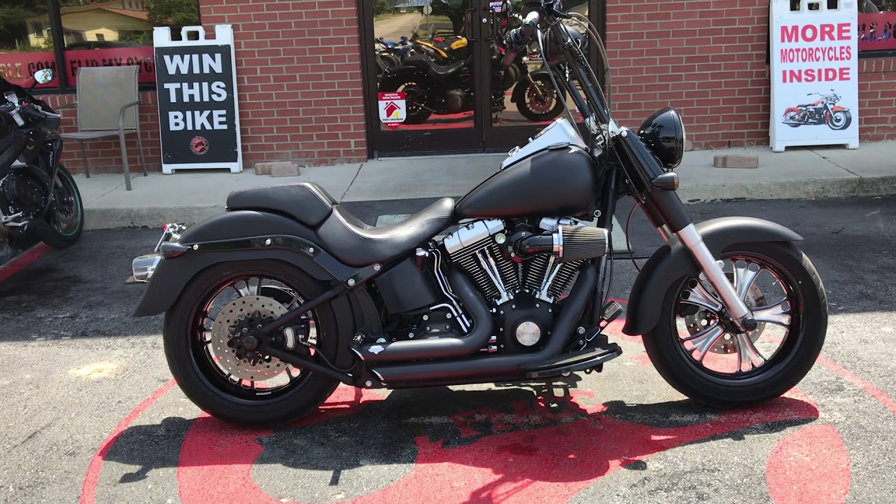 Used Harley Davidson Fat Boy Low - YouTube