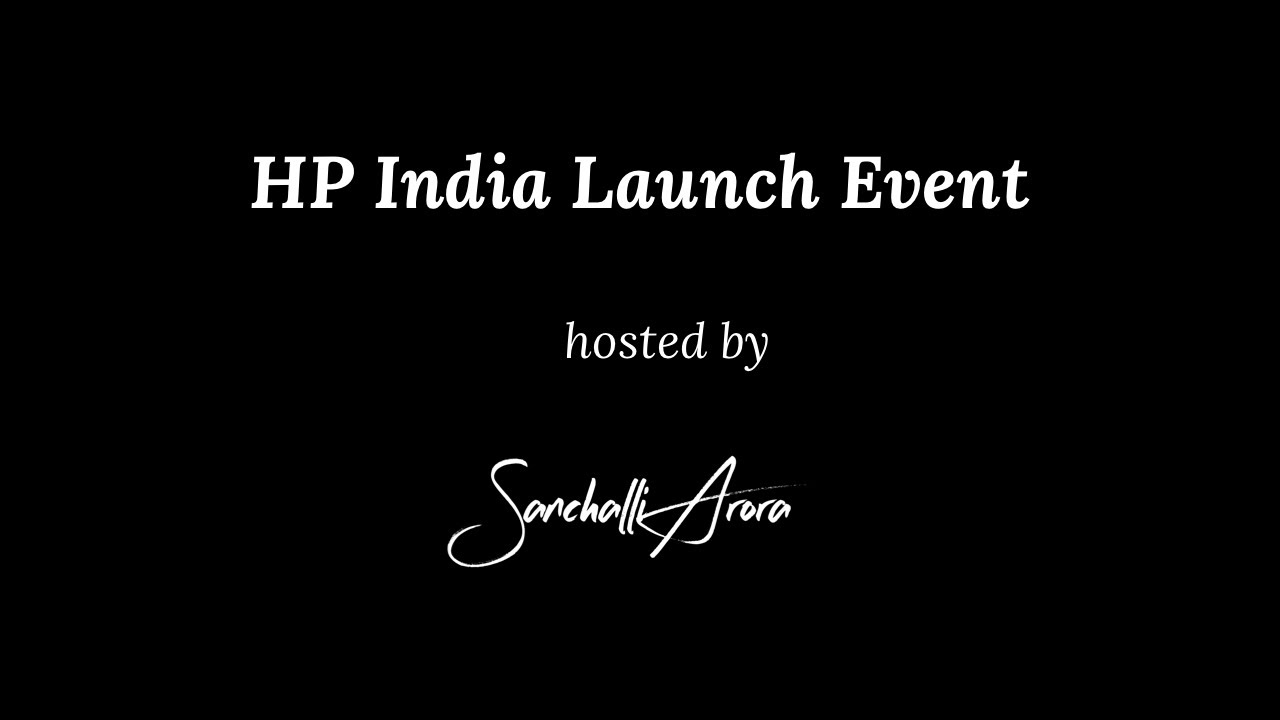 HP India Launch Event - YouTube
