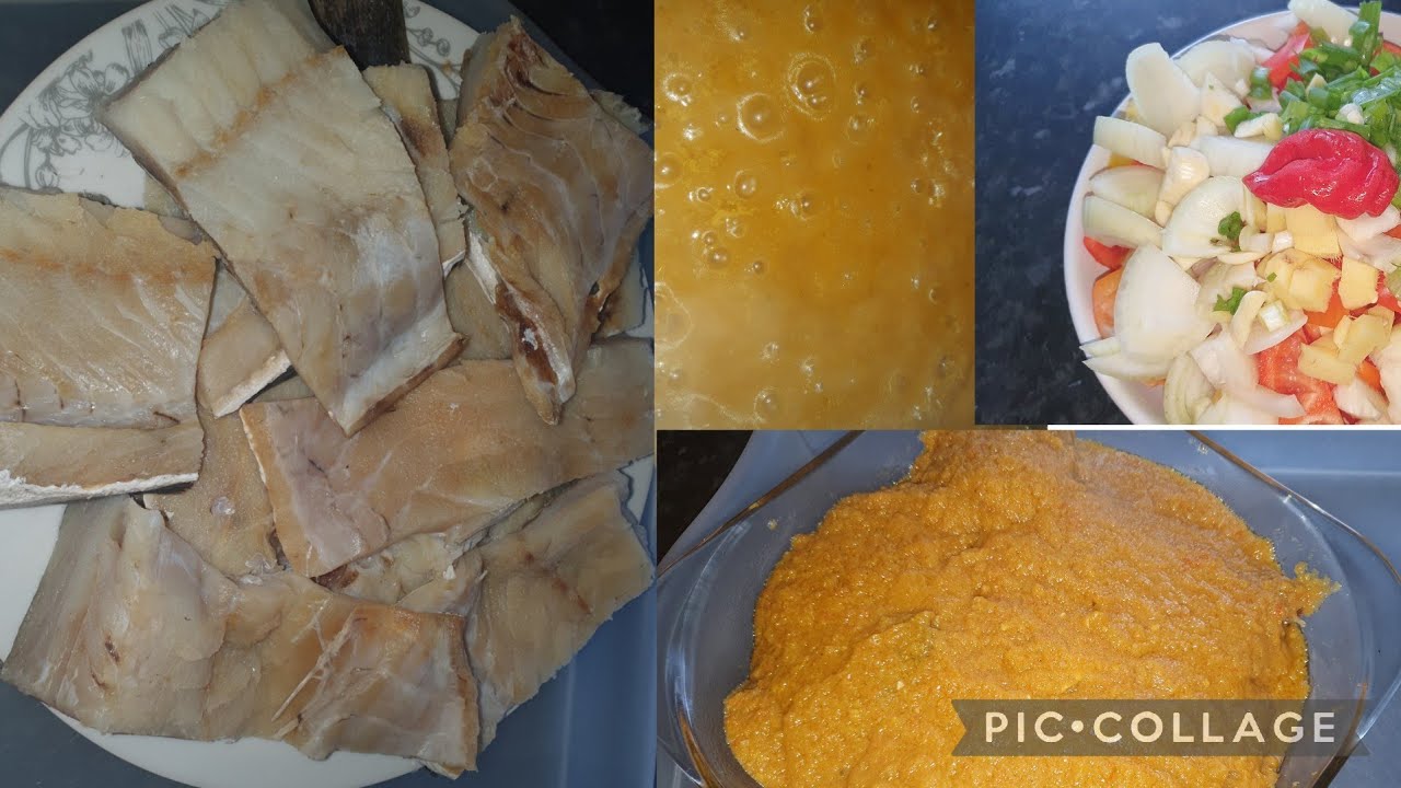 Recette ya Makayabu na Special sauce//Salt fish with vegetables sauce ...
